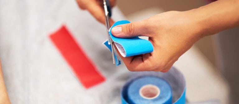 Hielspoor tapen - Sporttape en Kinesiotape - Skystep